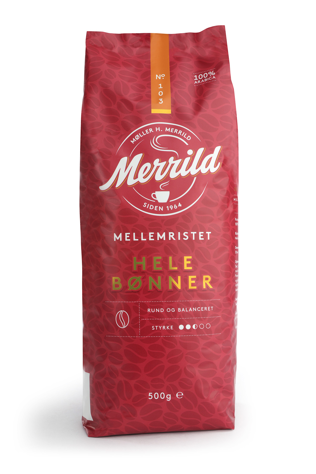 Merrild Kaffebønner 103 | Klassisk Merrild smag i hele bønner